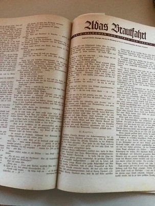 Roman antik 1930, "Aldas Brautfahrt", alte Schrift (Gebraucht) in ...