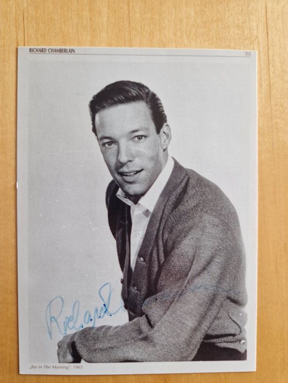 Richard Chamberlain, Original Autogramm auf Foto s/w | Kaufen auf Ricardo
