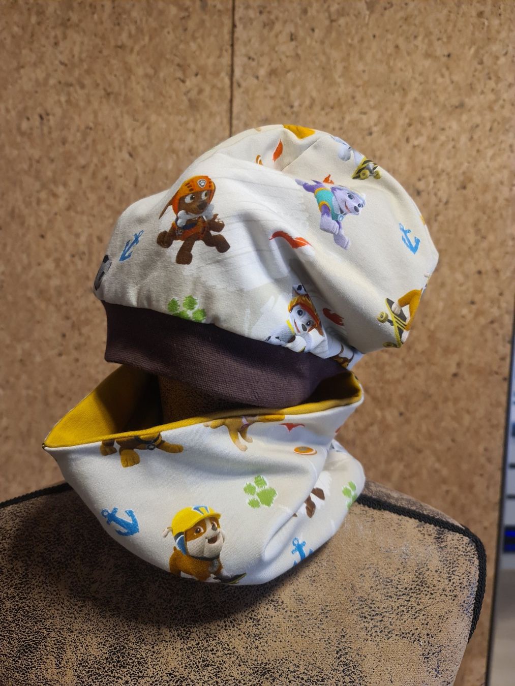 Paw-Patrol Kindermütze-Loop-Set "Handgemacht" (Neu (gemäss Beschreibung ...