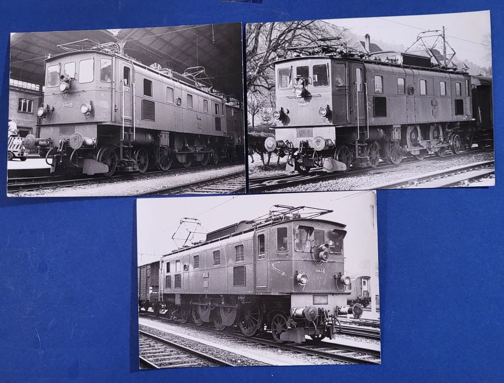 SBB - Ae 3/6'' - 10407-10410-10452 - 3 Stk. Photo's 15x10cm (Gebraucht ...