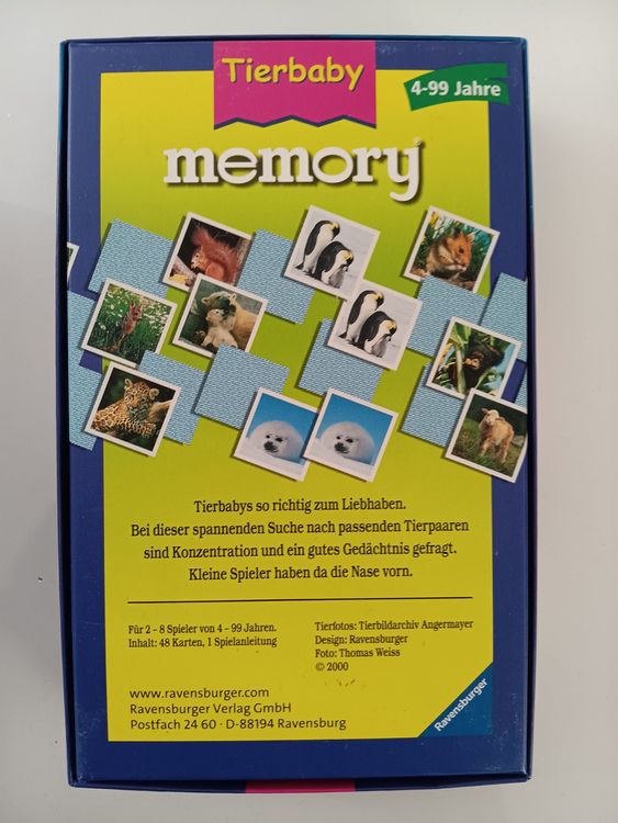 2 Memory Spiele Tierbaby + Tiere (Gebraucht) in Aarau für CHF 10 – mit ...