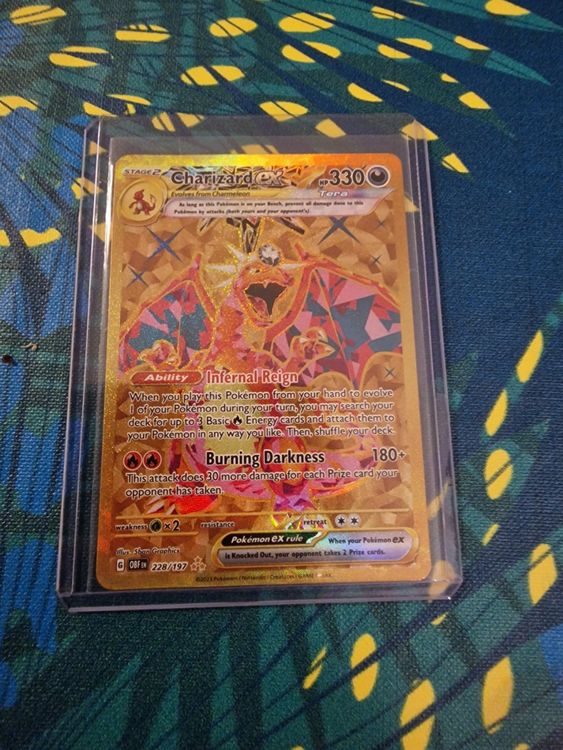 Charizard EX Gold Obsidian Flames | Kaufen auf Ricardo