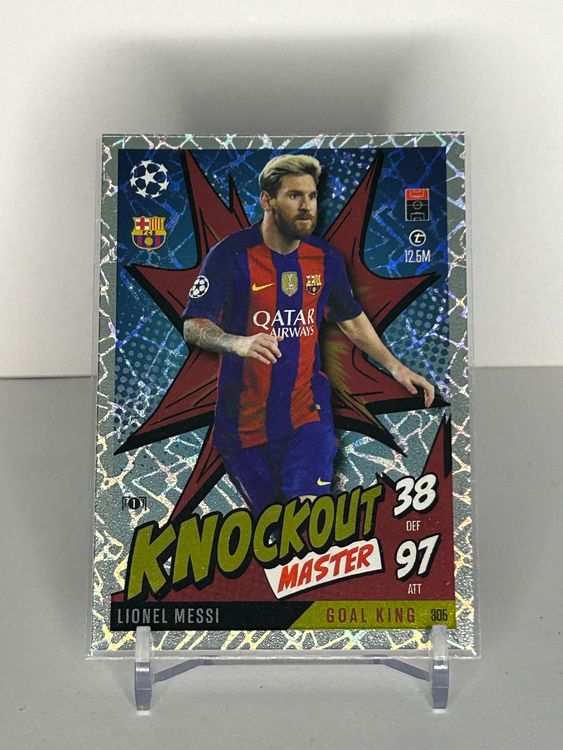 Topps Match Attax Knockout Master Karte Lionel Messi (Neu (gemäss ...