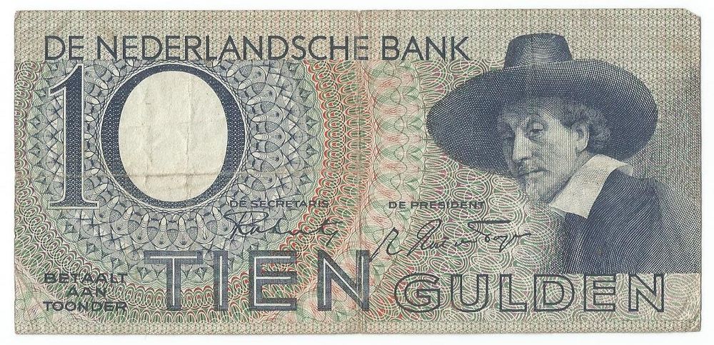 ** BANKNOTE NEDERLAND::: 10 TIEN GULDEN JAHR 1943 ** | Kaufen auf Ricardo
