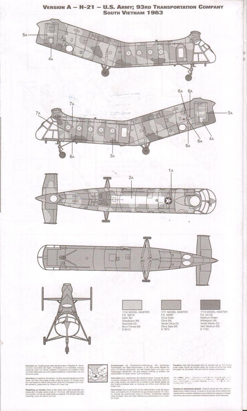 1/72 H-21C Shawnee Italeri 007 (Neuf avec emballage d'origine) à Sion ...