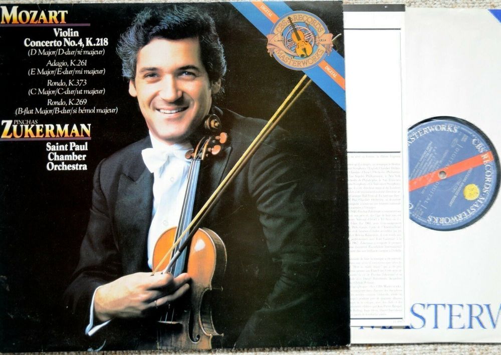 Mozart Pinchas Zukerman Violin Concerto No. 4 - LP GEWASCHEN (Gebraucht) in Unterseen für CHF 9 ...