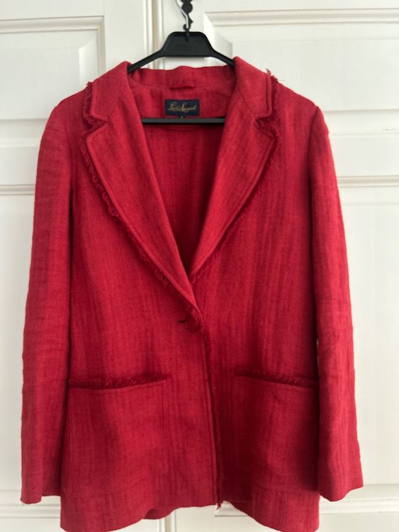 Luisa Spagnoli Elegant Red brick colour Linen Blazer, (Neu (gemäss ...
