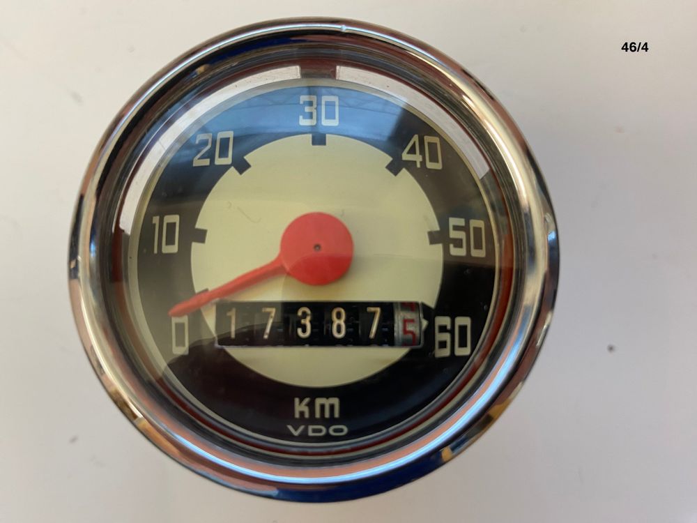 Tacho 60 km/h Ø 48 mm VDO, original Puch/Sachs, TOP | Kaufen auf Ricardo