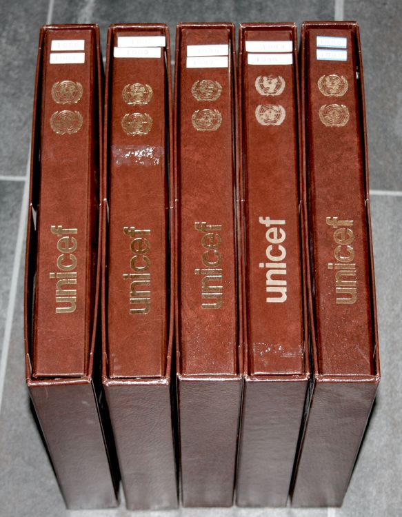 5 Alben Unicef Flaggen der Vereinten Nationen, 1981-1989 (Gebraucht) in ...