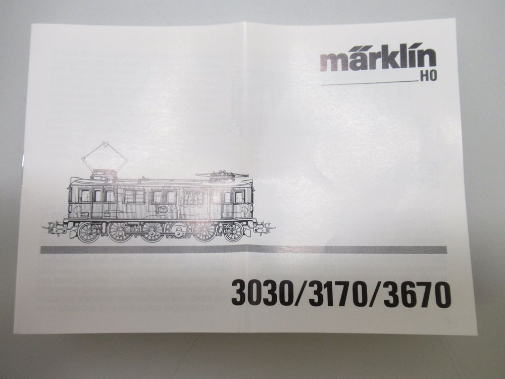 Märklin 3170 E-Lok Litt D 109 SJ AC Analog H0 (Gebraucht) in Basel für ...