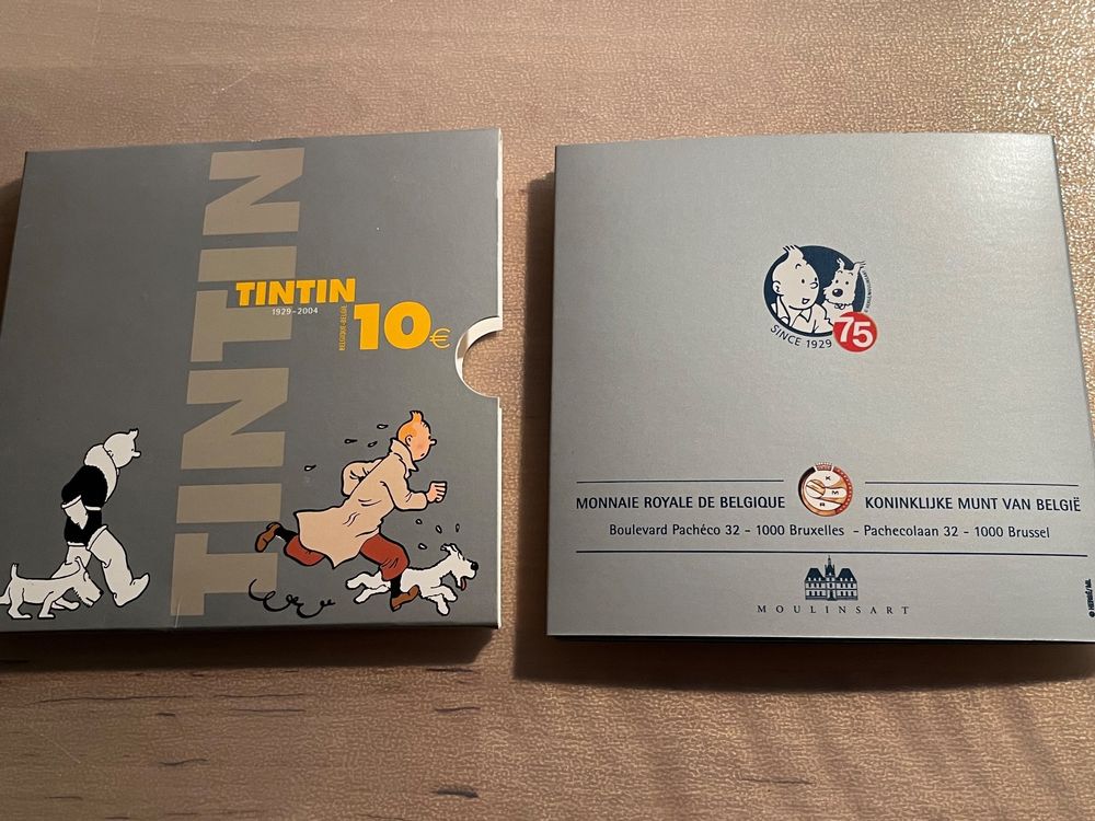 Tintin - pièce commém./10 € en argent pour les 75 ans de TT | Kaufen ...