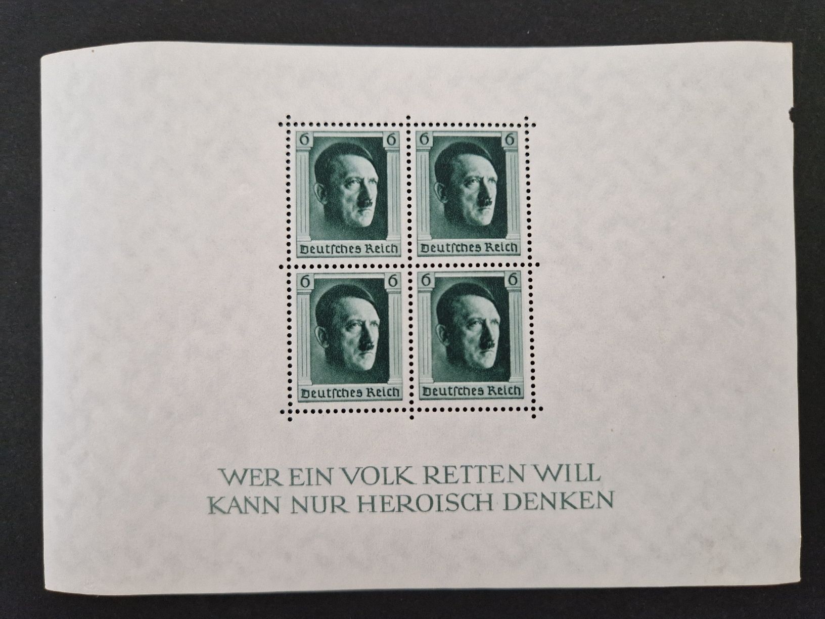 Deutsches Reich Briefmarken Adolf Hitler Block 7 1937 (Neu (gemäss ...