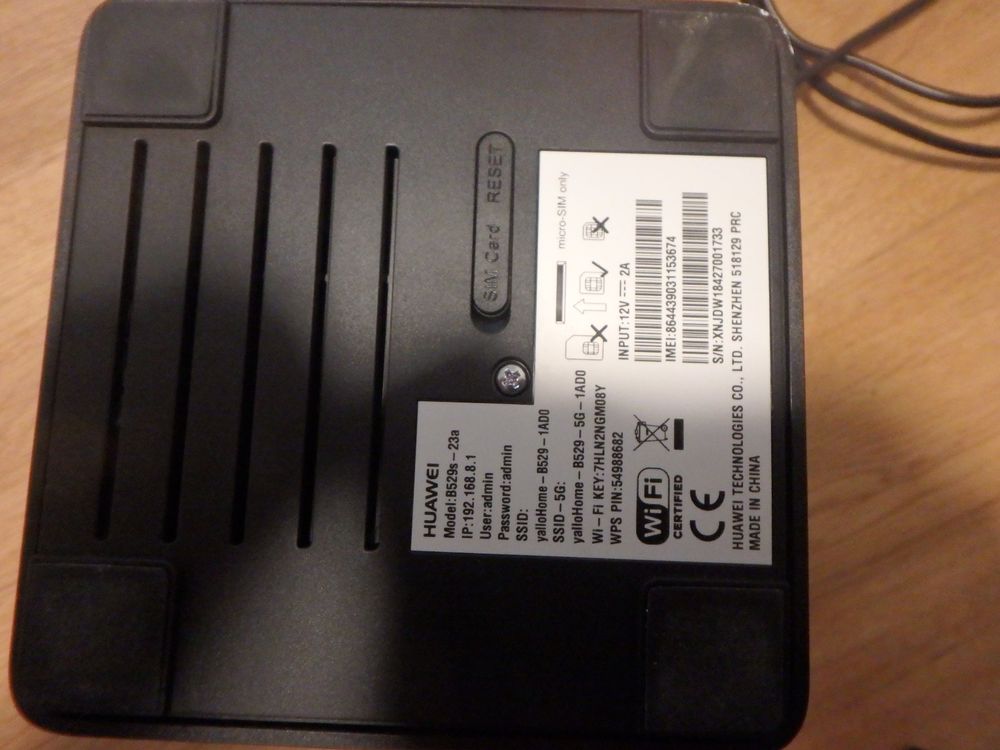 HUAWEI B529s-23a 4G Router SIM Router LTE Router WIFI Gerät (Gebraucht ...