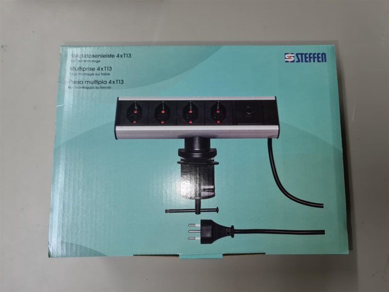 Steffen Steckdosenleiste 4xT13 für die Tischmontage ab 1.- (Neu und originalverpackt) in Krinau ...