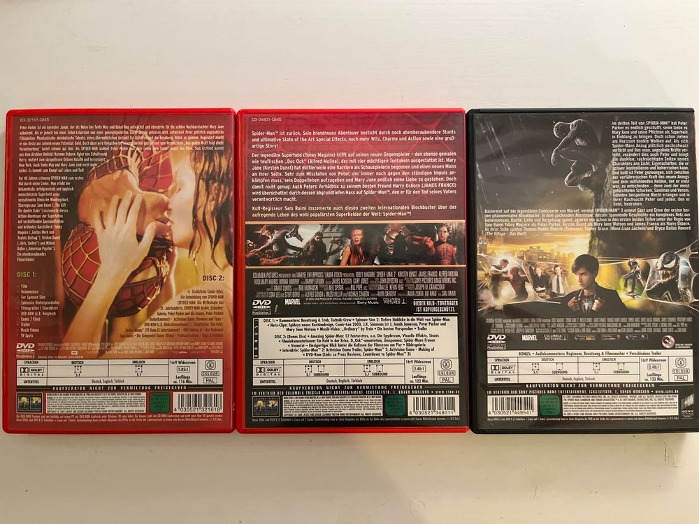 Marvel | Spider-Man | Triologie 1-3 DVD 📀 (Neu (gemäss Beschreibung)) in Sierre für CHF 5.95 ...