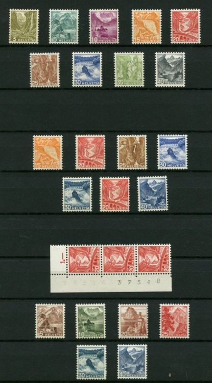 SUPERLOT LANDSCHAFTEN 1936 + 1948 ** - FR. 378.00 (Neu (gemäss Beschreibung)) in Sarmenstorf für ...