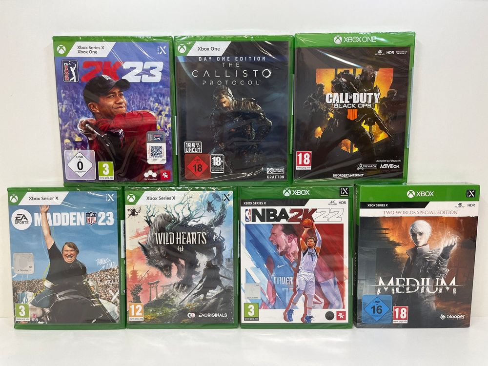 Xbox One + Series X Gamesammlung, 7 Games - NEU, Wert 340.30 (Neu und ...