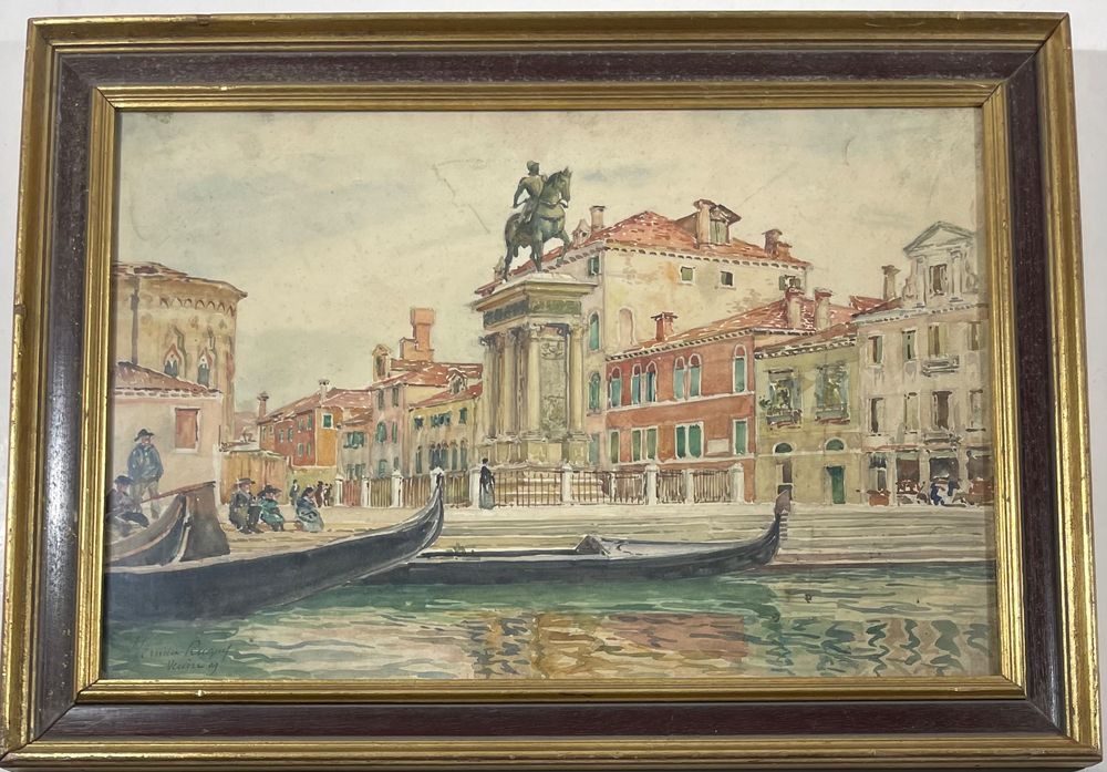 Antikes Aquarell von Venedig unleserlich Signiert (Gebraucht) in Root für CHF 65 – mit Lieferung ...