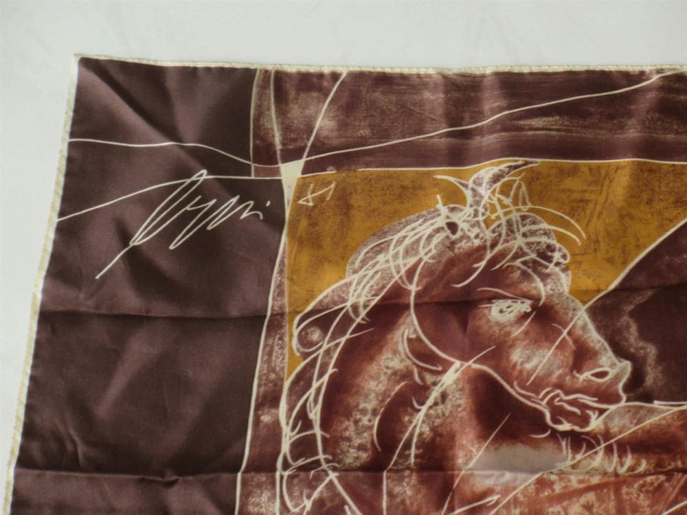 Hans Erni Seidentuch PFERDE | Kaufen auf Ricardo