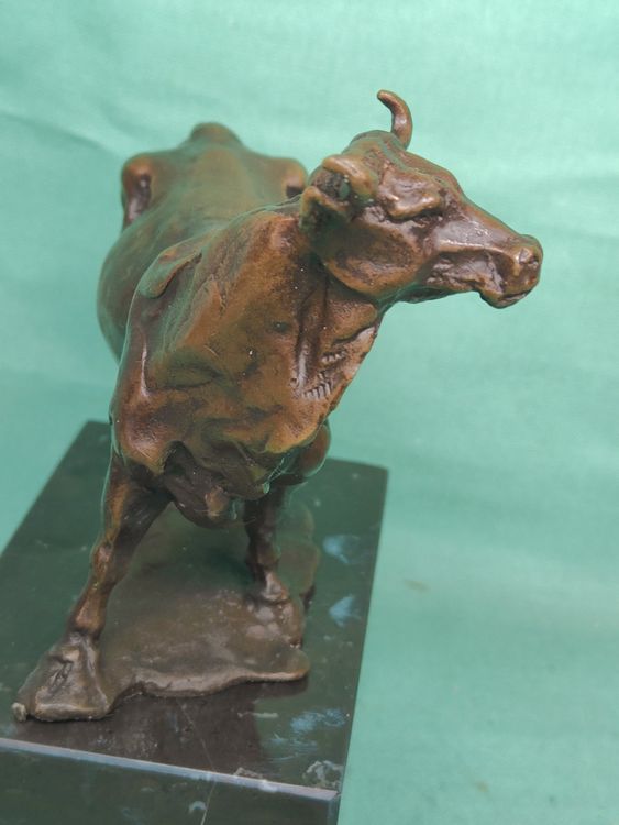 WUNDERSCHÖNEN STIER KUH BULLE BRONZEFIGUR | Kaufen auf Ricardo