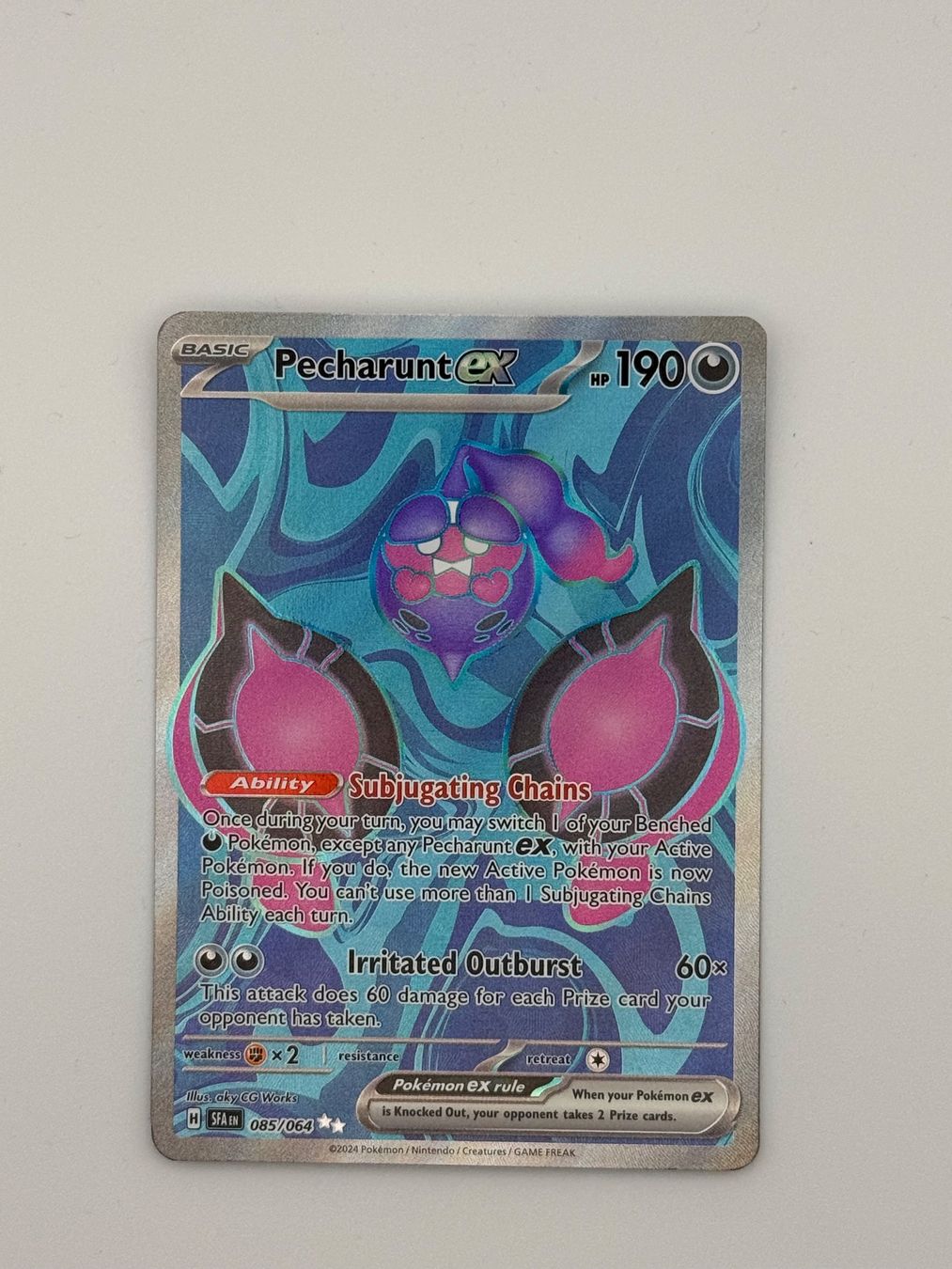 085/064 Pecharunt ex Pokémon 2024 Shrouded Fable ENG MINT (Neu (gemäss ...