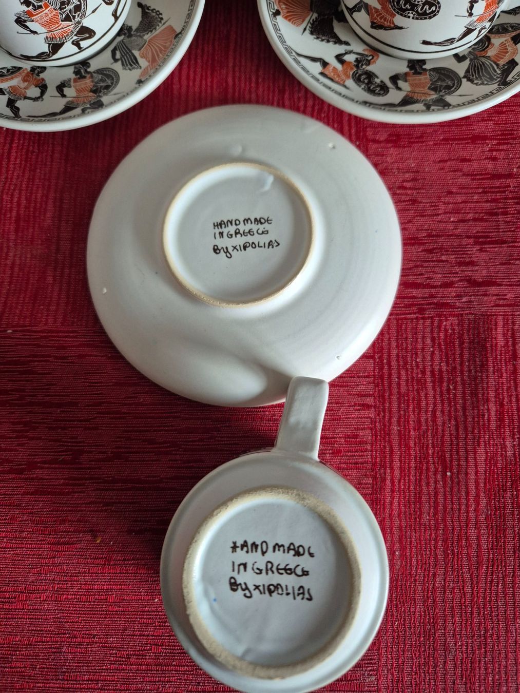 6 petites tasses à café fait main en Grèce vintage (D'occasion) à ...