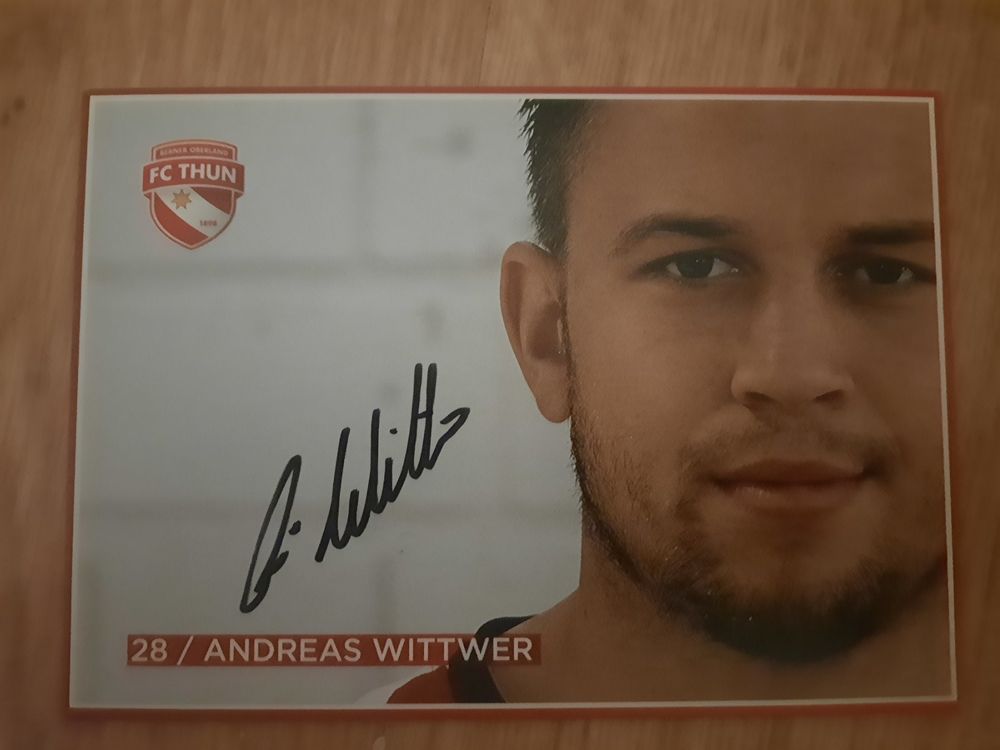 Ab 1 Fr.!!! Andreas Wittwer / FC Thun (Gebraucht) in Worben für CHF 1 – mit Lieferung auf ...