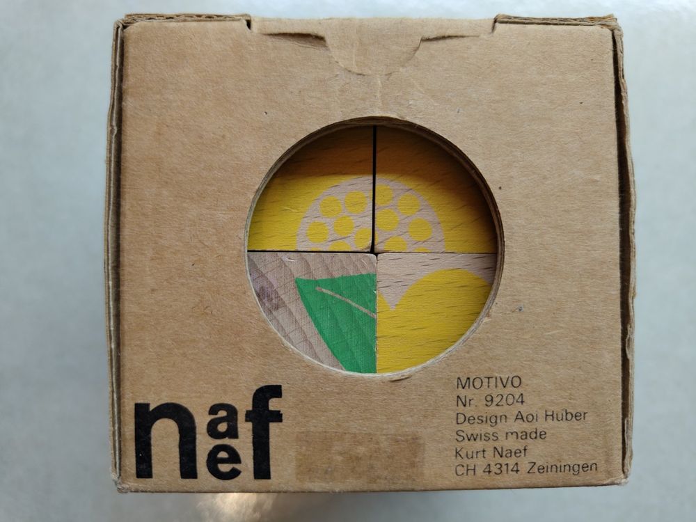 Vintage Naef Spiel MOTIVO Holzwürfel Puzzle Aoi Huber (Gebraucht) in ...