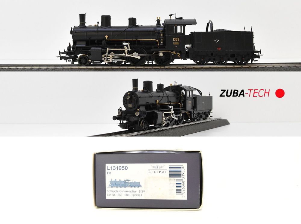 Liliput L131950 Dampflok B 3/4 SBB H0 GS Analog mit OVP (Gebraucht) in St. Gallen für CHF 181 ...