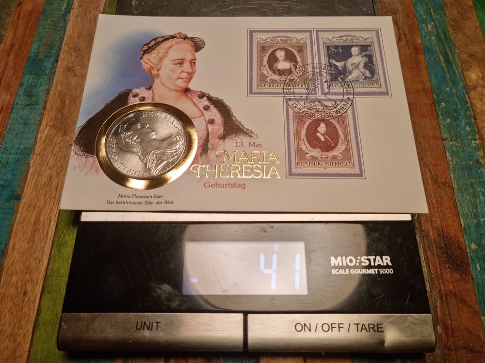 1988 Silbermünzenbrief Maria Theresia Taler (Gebraucht) in Arni AG für ...