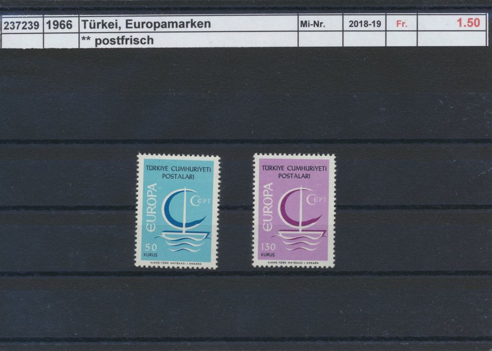 1966 Türkei, Europamarken | Kaufen auf Ricardo