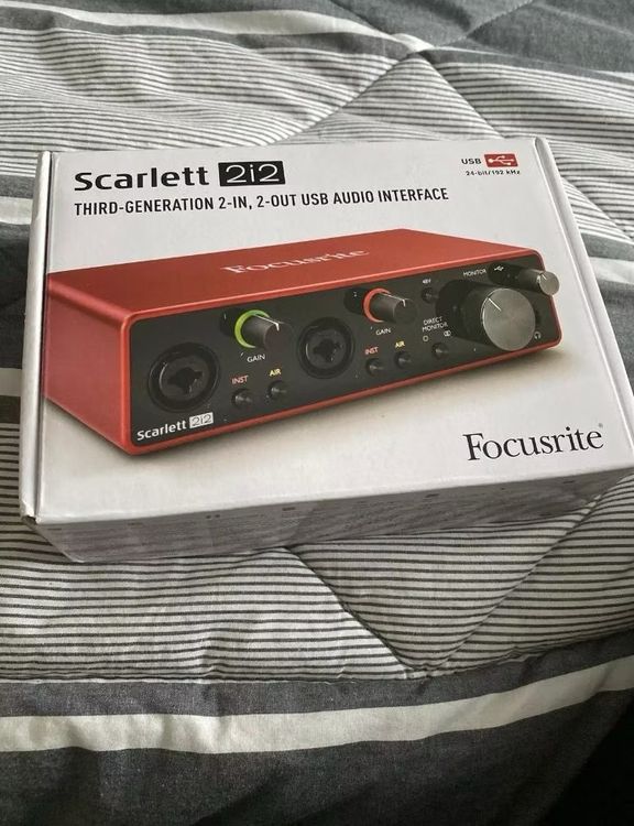 Focusrite Scarlett 2i2 3rd Gen. 2 In/2 Out Audiointerface (Neu und originalverpackt) in Wangen ...