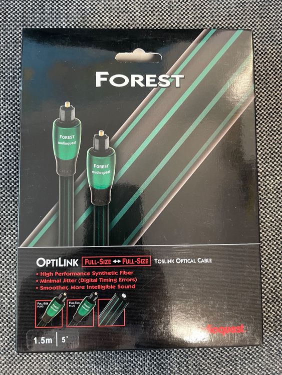 Audioquest Forest Digital OptiLink Kabel 1,5 Meter | Kaufen auf Ricardo