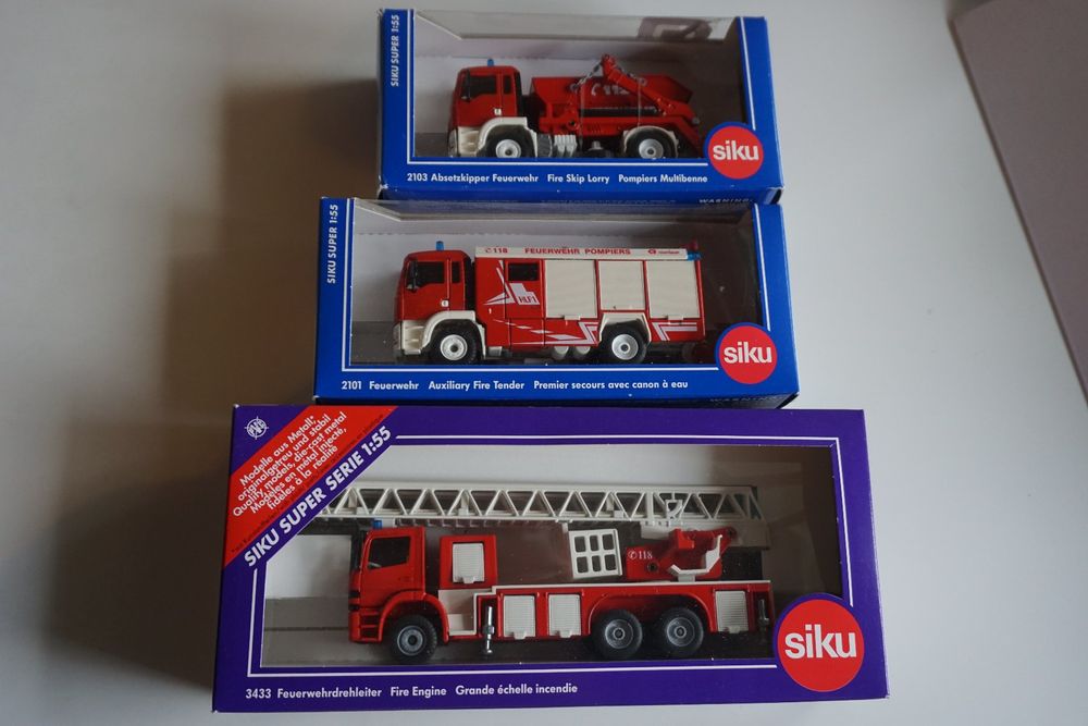 3 SIKU Feuerwehr Fahrzeuge 1:55 | Kaufen auf Ricardo