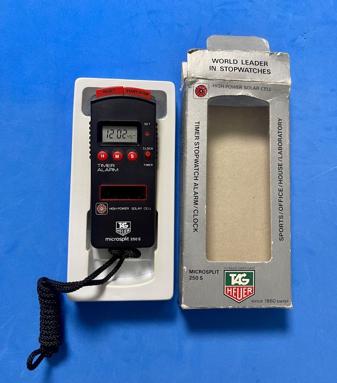TAG HEUER MICROSPLIT 250 S Timer Stoppwatch Alarm/ Clock (Gebraucht) in ...