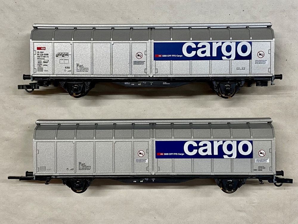 Roco 66736 (H0 GS) CH-SBB Schiebewand-Doppelwagen „cargo“ (Gebraucht ...