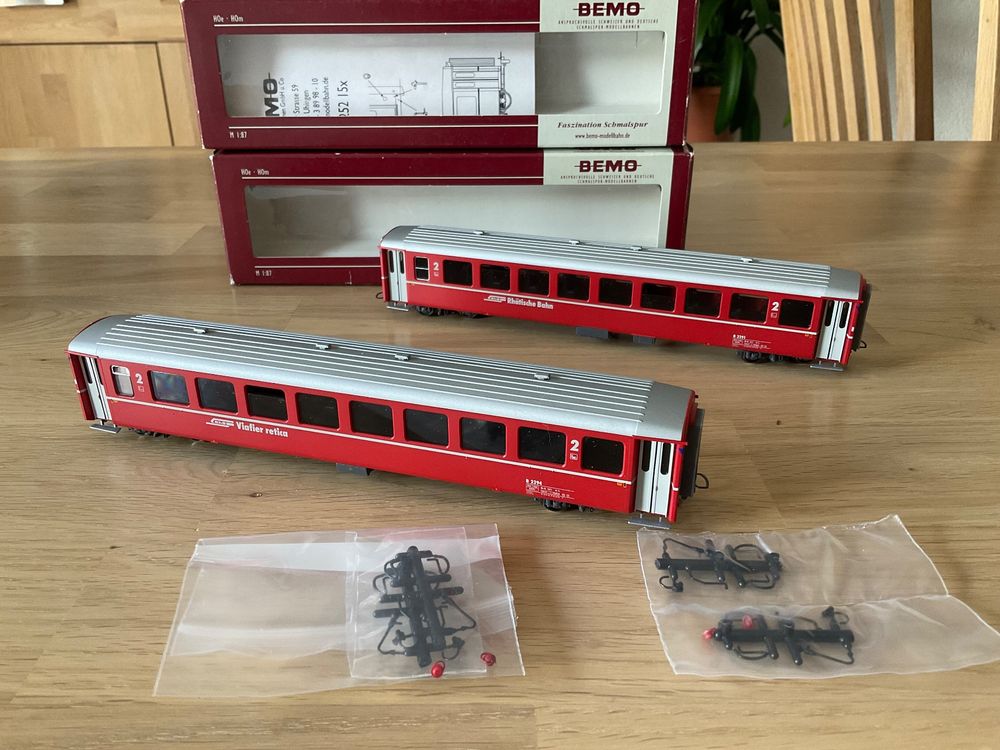 Lot de 2 wagons Bemo RhB HOm | Kaufen auf Ricardo