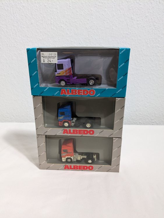 3 Albedo Lastwagen Modelle 1:87 OVP (Neu (gemäss Beschreibung)) in ...