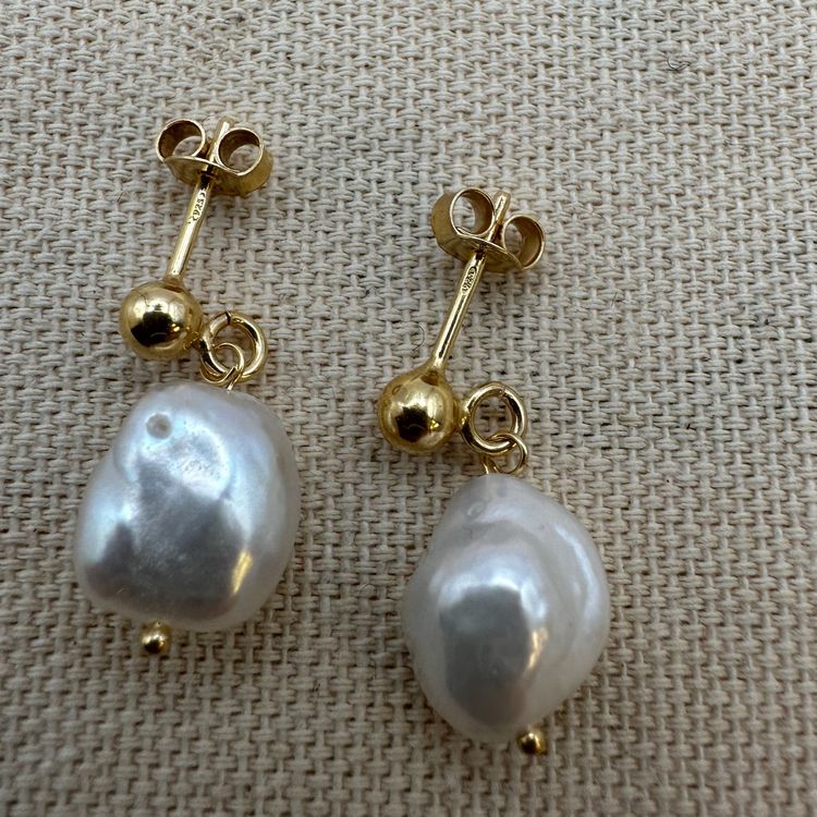 Sterling Silber 925 Ohrringen mit Perlen | Kaufen auf Ricardo