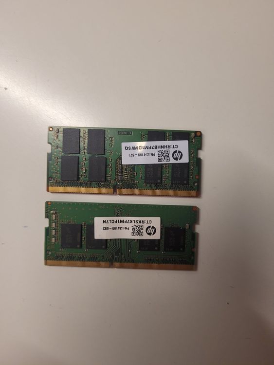 2x16GB PC4 Laptop Ram 3200MHZ (Gebraucht) in Unterengstringen für CHF ...