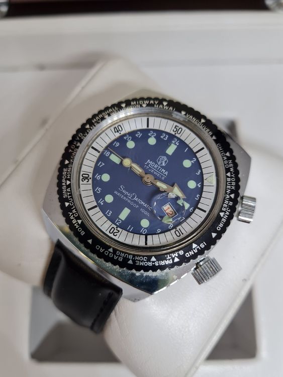 Mortima Super Datomatic World Time - neu (NOS) - läuft gut (Gebraucht ...