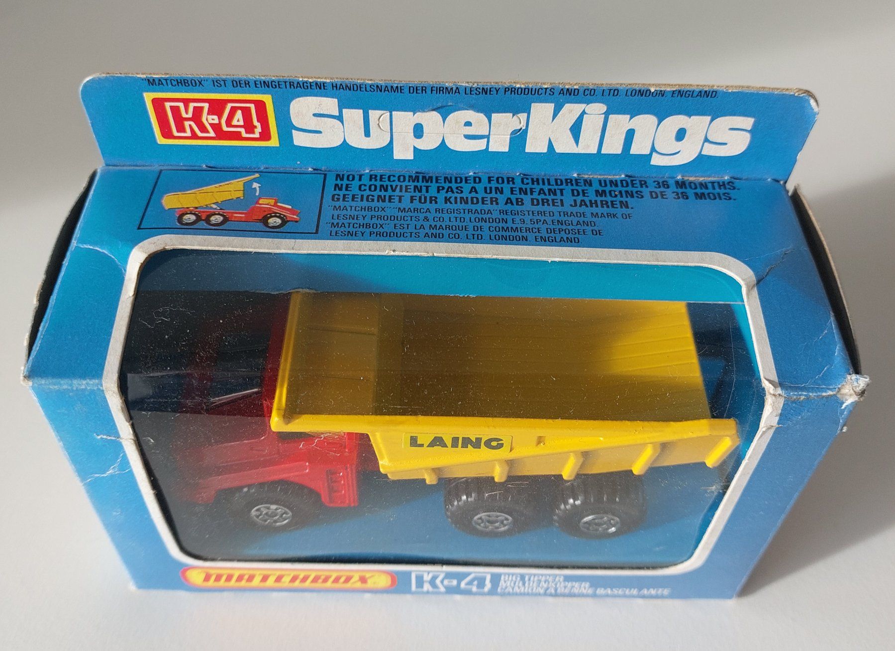 Matchbox Super Kings K-4 LKW Muldenkipper mit Box (Neu und ...