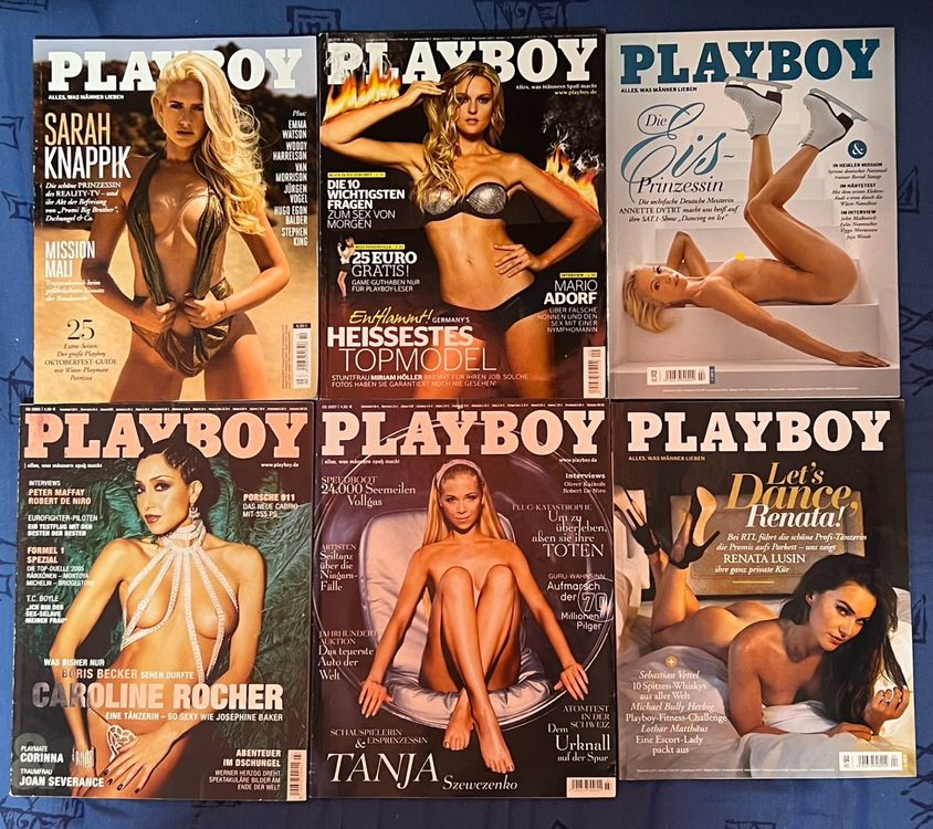 1 Playboy D Original (c) Ausgabe div. Zur Auswahl 6 Stk. (Gebraucht) in Uster für CHF 8 – mit ...