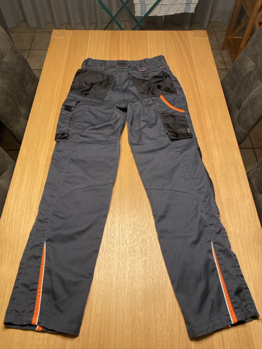 ORIX Top Zustand Arbeitshose, Grau-Orange, Grösse 40 (Neu (gemäss ...