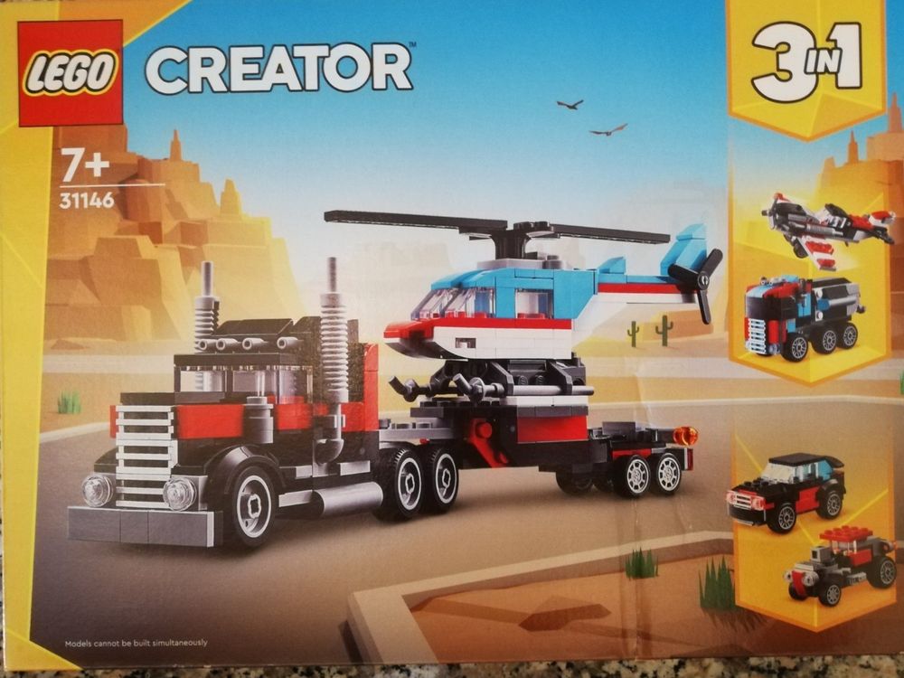 Lego Creator - Tieflader mit Hubschrauber (Neu und originalverpackt) in ...