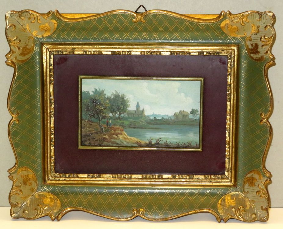 Ölgemälde, Original-Vedute von V. Fenier (I) (Gebraucht) in Oberriet SG ...