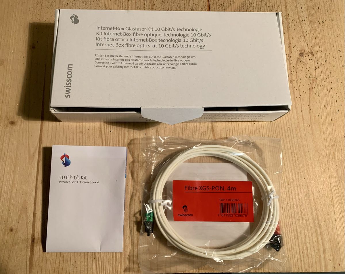 Swisscom Internet-Box Glasfaser Kit 10 Gbit/s Technologie (Neu und ...