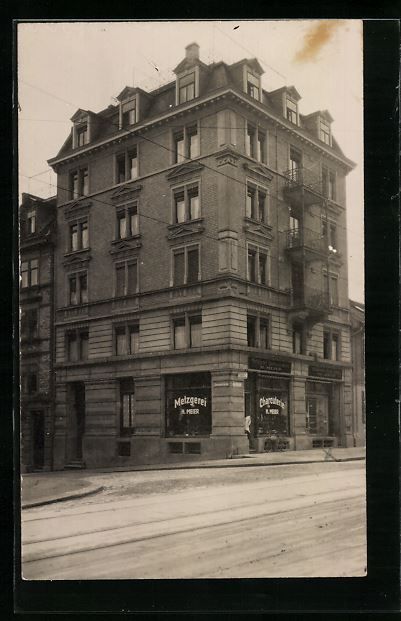 Foto-AK Zürich, Metzgerei von H. Meier | Kaufen auf Ricardo