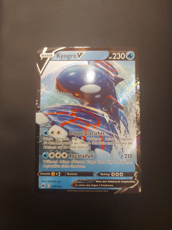 Kyogre V #037 Crown Zenith DE | Kaufen auf Ricardo