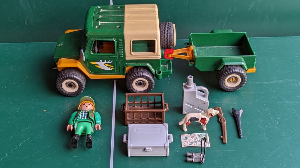 Playmobil Set 4206 Forst-Geländewagen mit Anhänger | Kaufen auf Ricardo